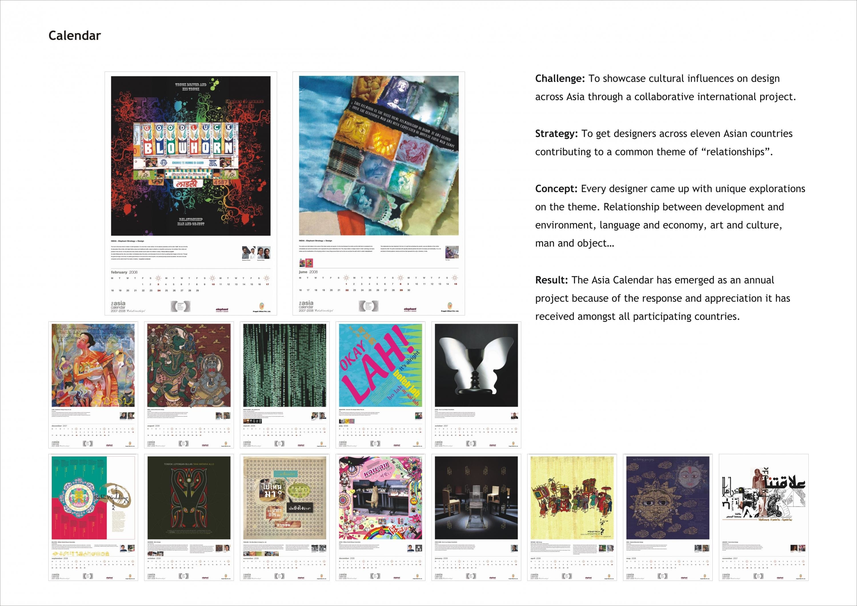 ASIA CALENDAR | Campaign | THE WORK